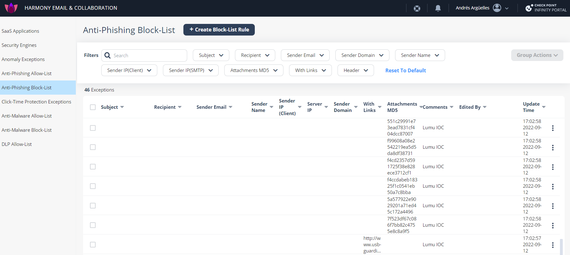 Check Point Harmony Email & Collaboration Custom Response Integration