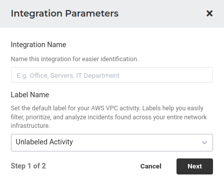 AWS Out-of-the-Box Data Collection Integration