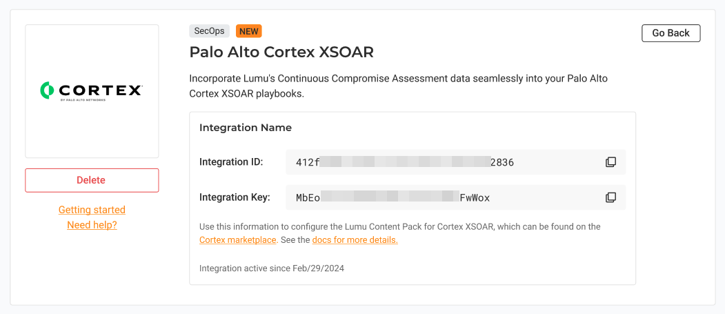 Palo Alto Cortex XSOAR Out-of-the-Box SecOps Integration